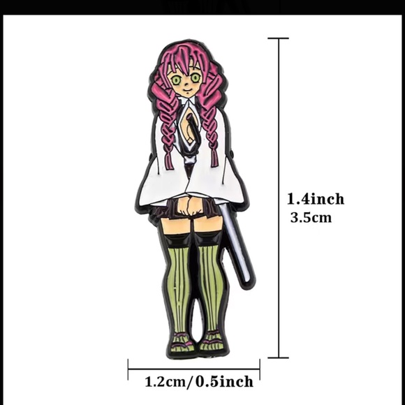 Jewelry | Mitsuri Kanroji Hashira Demon Slayer Pin | Poshmark